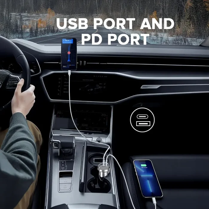 Toby’s Professional CC-05 100W PD Fast Car Charger USB C & USB Dual ...